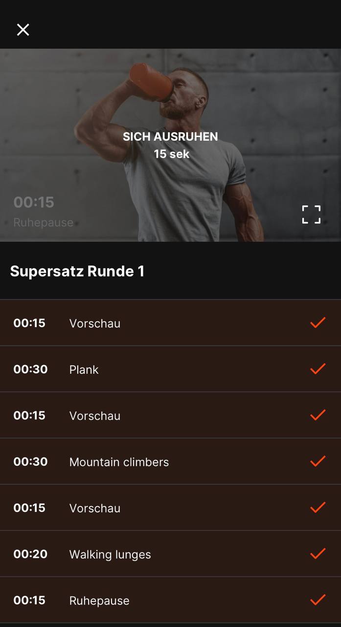 So verwenden Sie Workouts – MadMuscles-Hilfezentrum