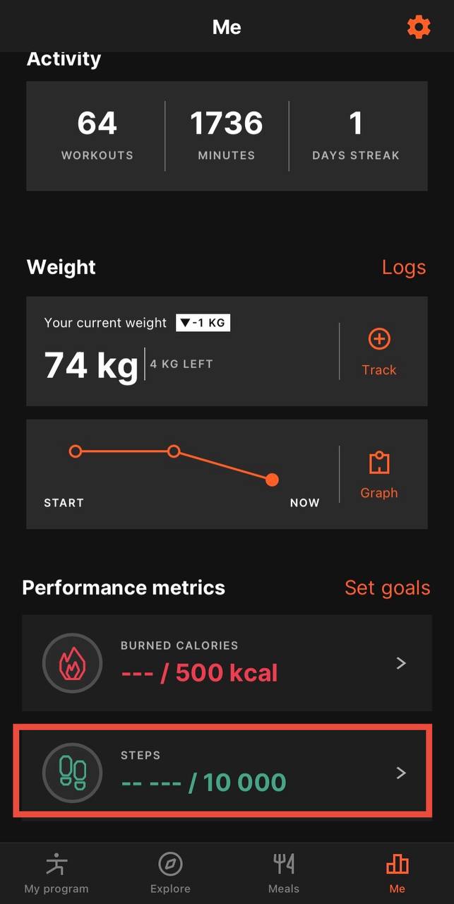 Step tracker – MadMuscles